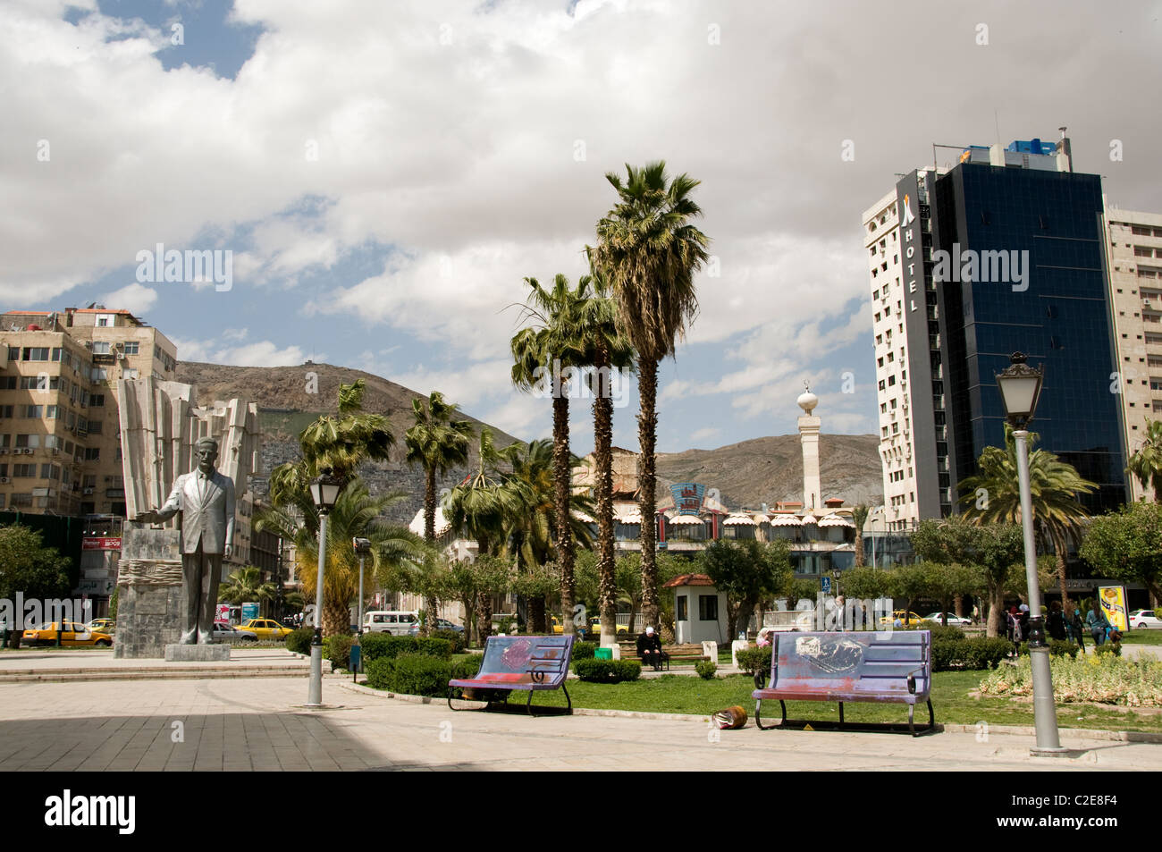 Central Damascus modern Town City Syria Syrian Stock Photo - Alamy