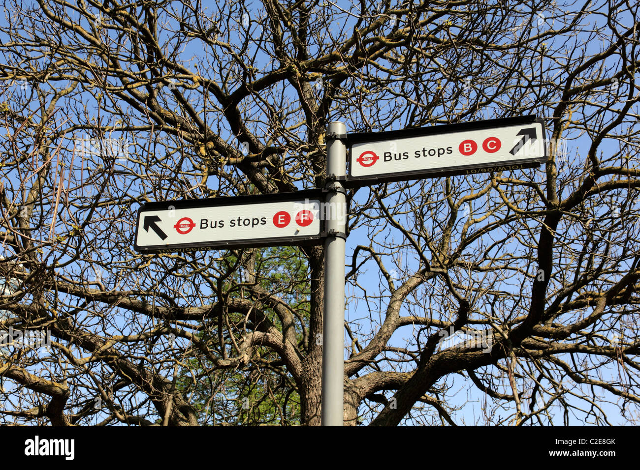 London bus stop signs hi-res stock photography and images - Alamy