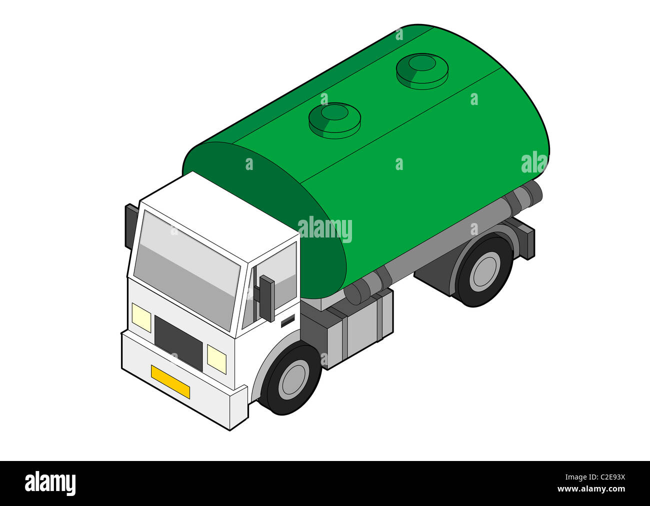 Black tanker truck transport Cut Out Stock Images & Pictures - Alamy