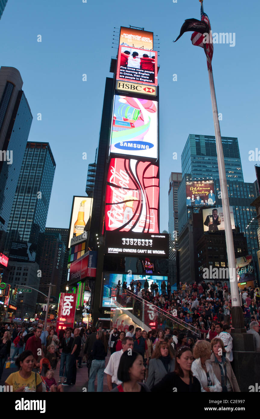 Northern part of Times Square with Renaissance New York Times Square ...