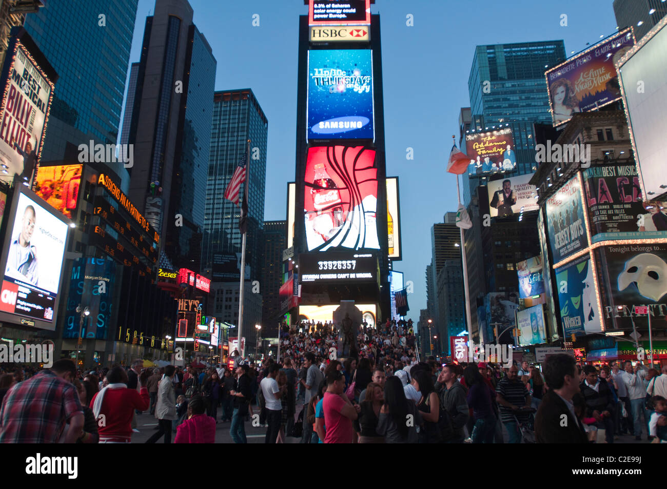 Two times square building times hi-res stock photography and images - Alamy