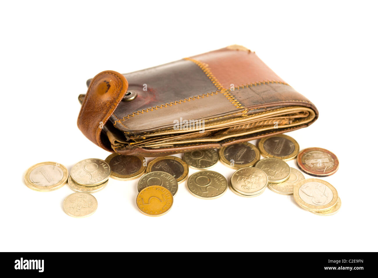Wallet with coins hi-res stock photography and images - Alamy