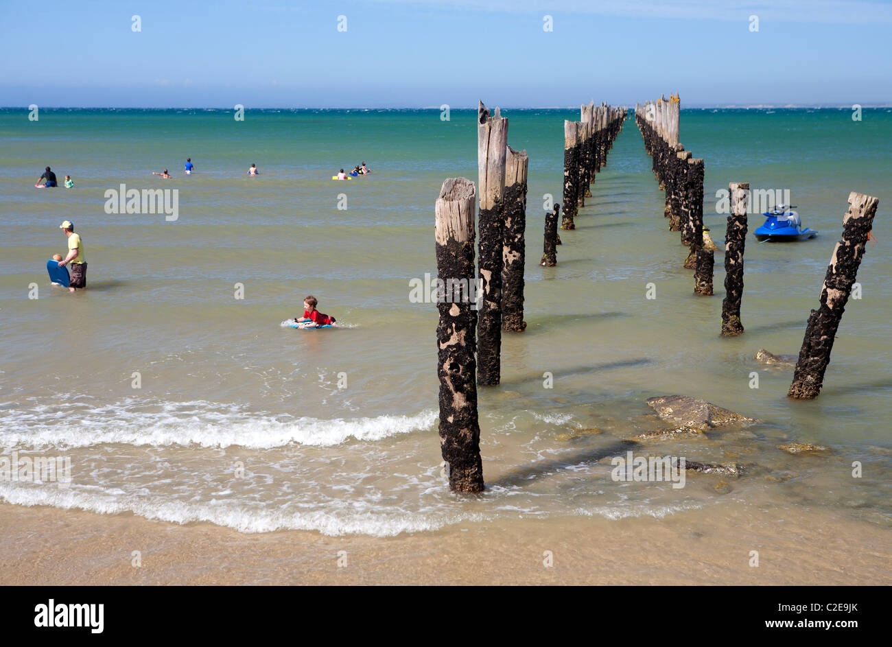 Old pier posts on hi-res stock photography and images - Alamy