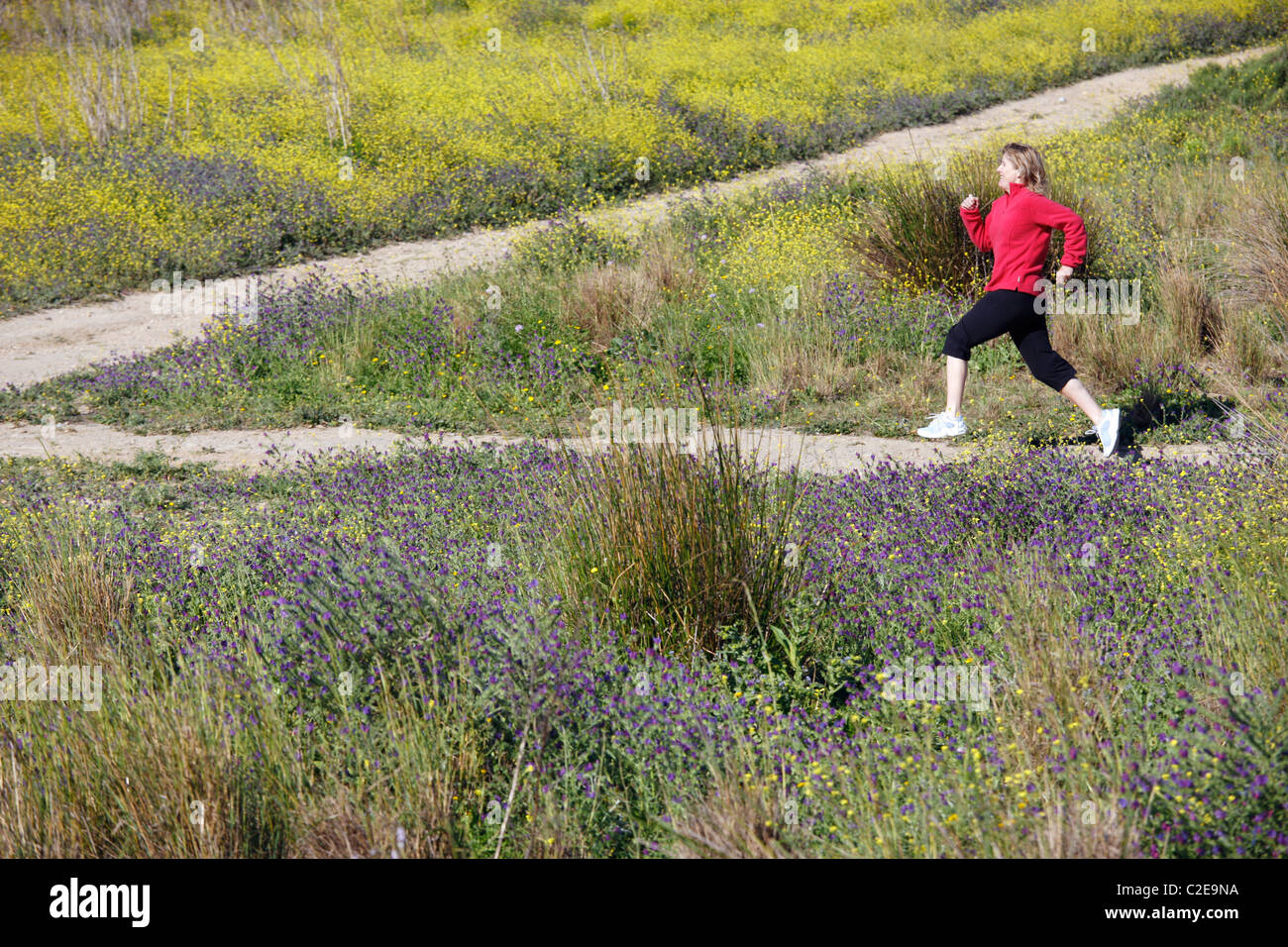 Woman 50s exercise jog hi-res stock photography and images - Alamy