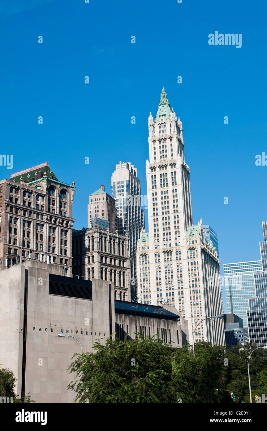 Pace University and Woolworth Building, National Historic Landmark ...