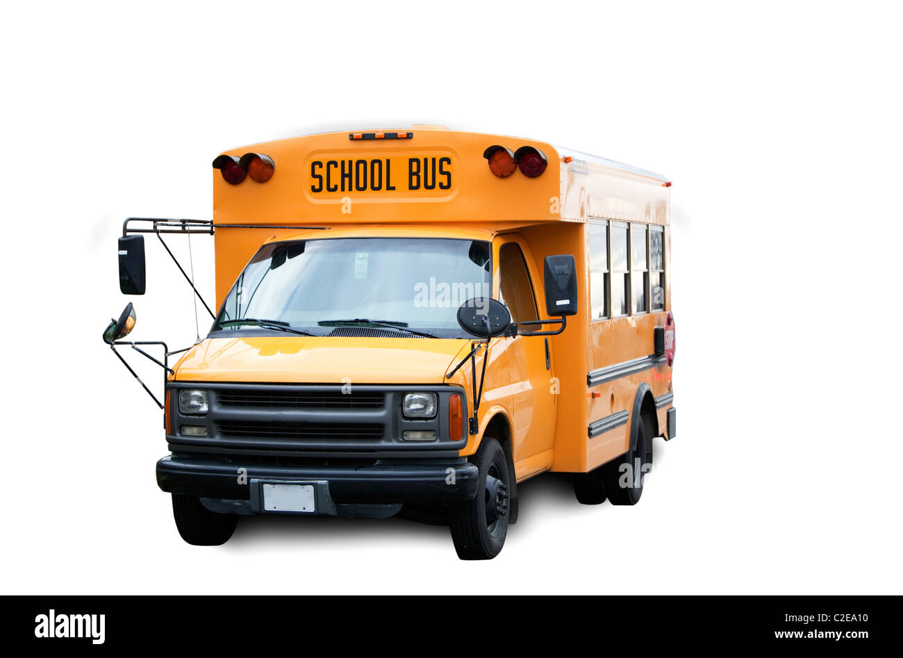 Yellow schoolbus transport vehicle Cut Out Stock Images & Pictures - Alamy