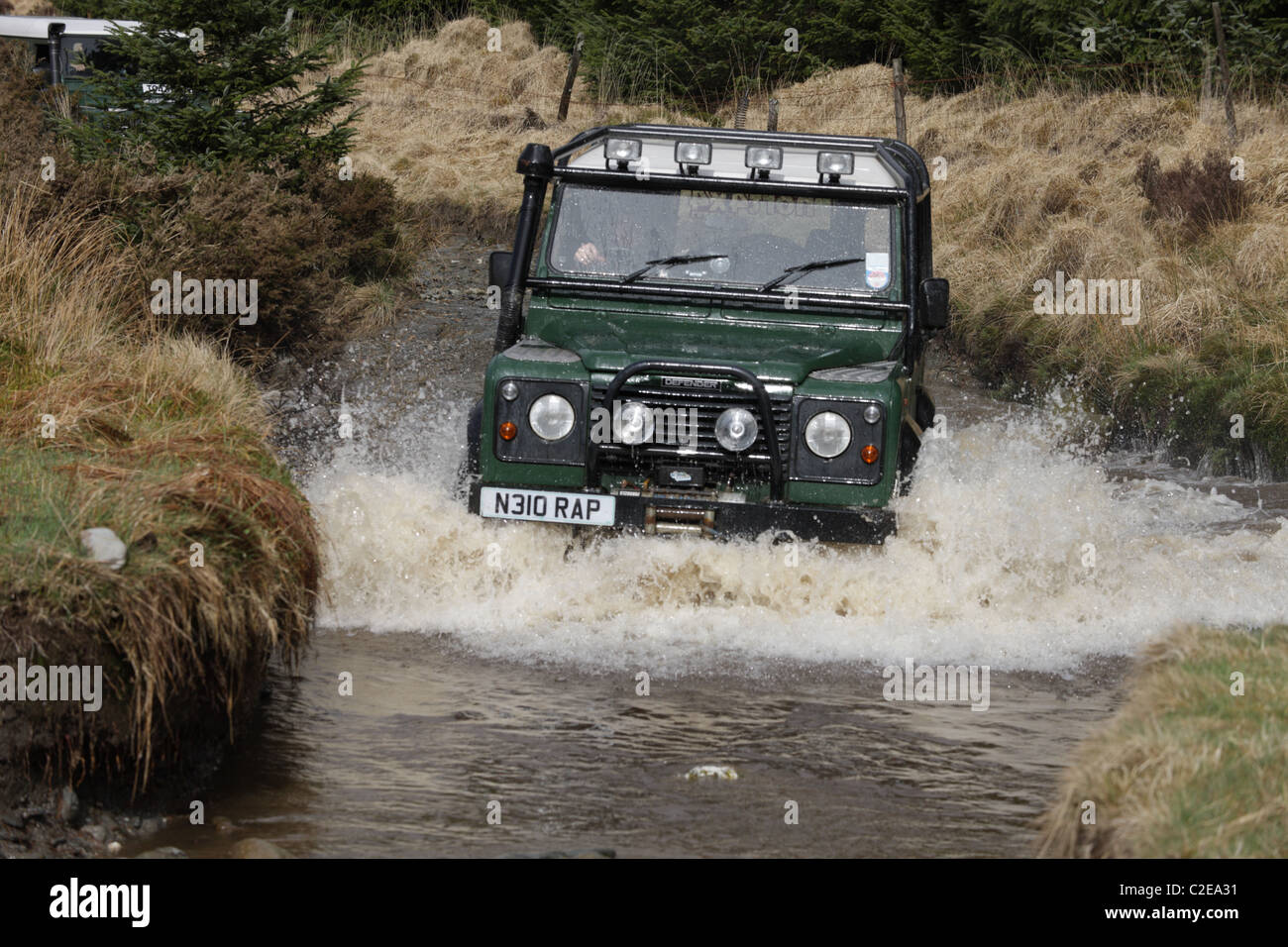 Landrover off road adventure in the UK Stock Photo - Alamy