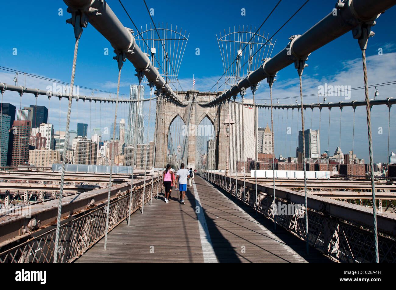 Brooklyn bridge manhattan side tower hi-res stock photography and ...
