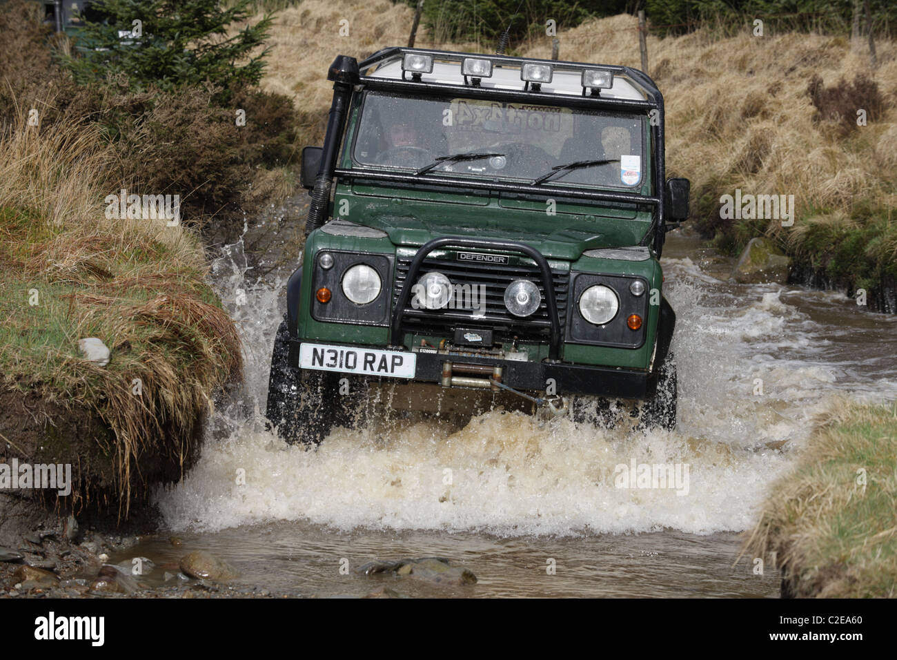 Landrover off road adventure in the UK Stock Photo - Alamy
