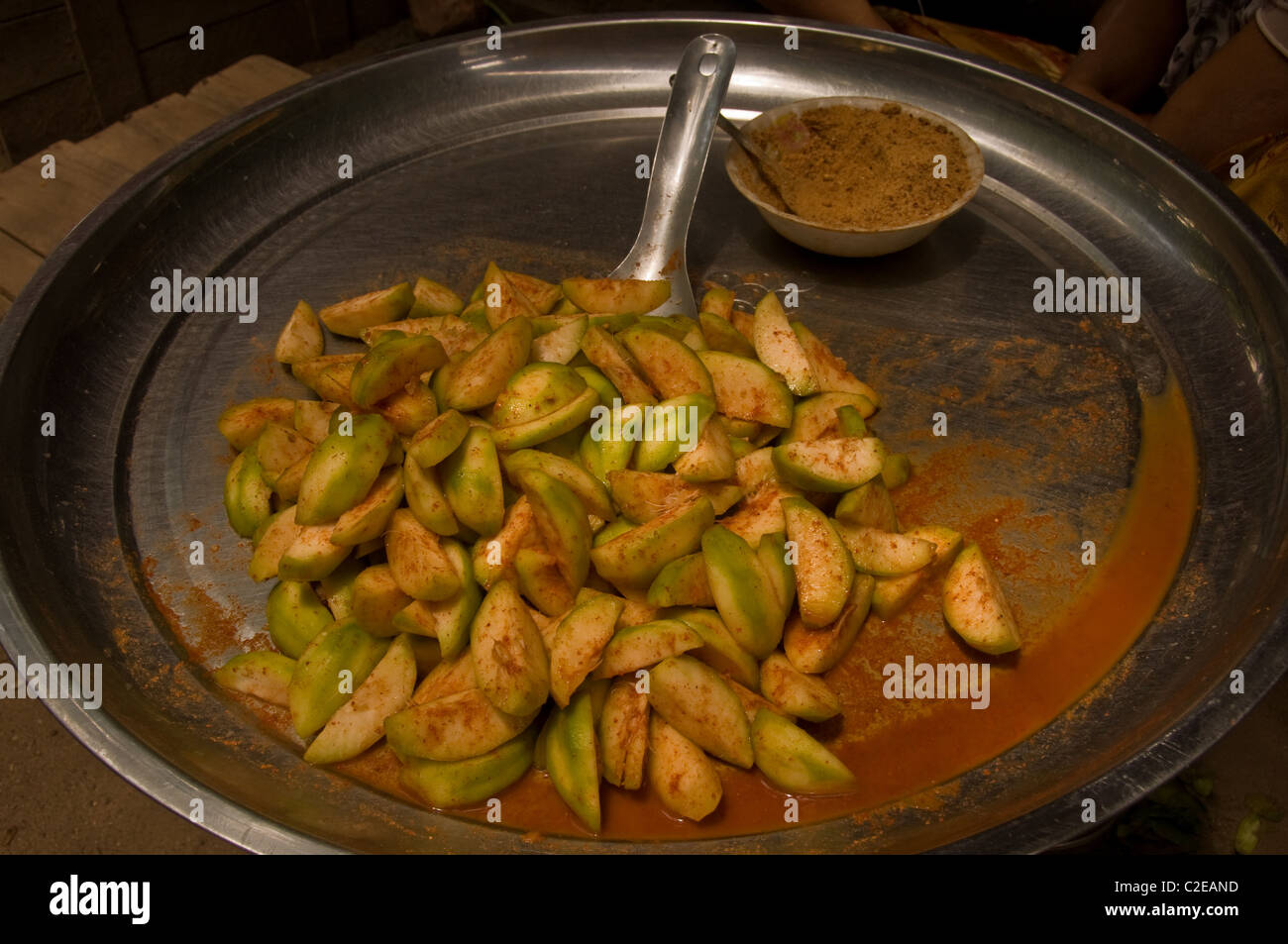 Pyay, Burma - Traditional Burmese snack food, for sale in the town ...