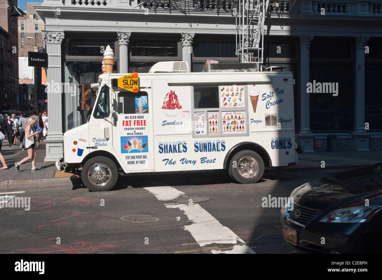 Happy Face Ice Cream car selling Ice cream, shakes and sundae ...