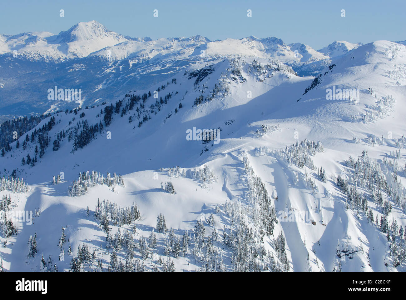 Mountain scenic in British Columbia's Coast mountain range in Whistler ...