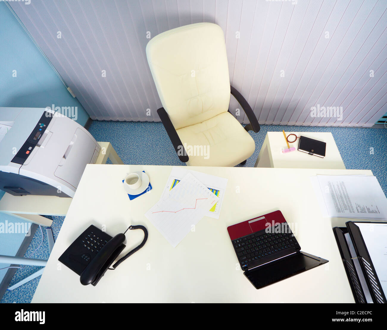 Interior of modern office - a workplace manager Stock Photo - Alamy