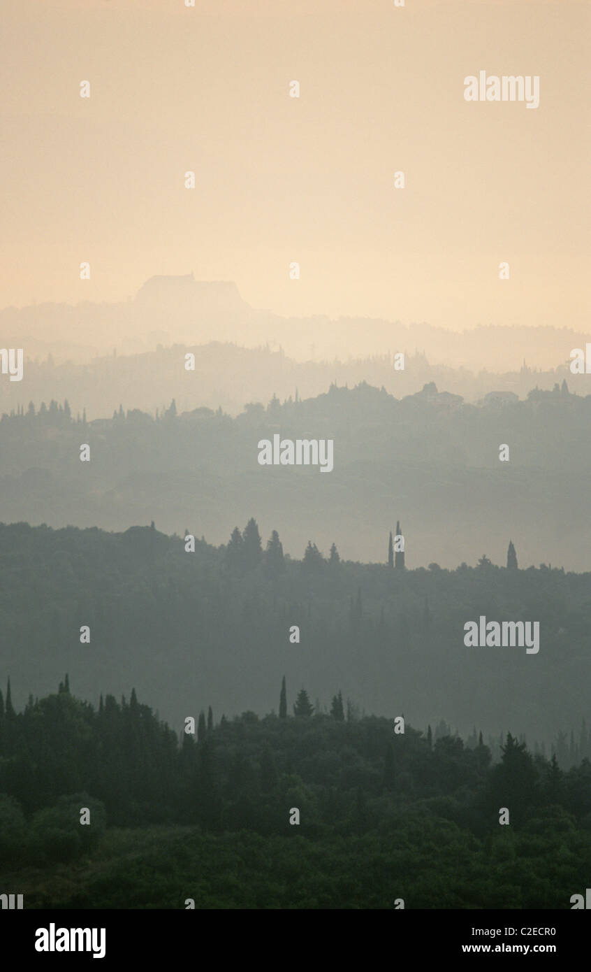 Landscape Corfu Greece Stock Photo - Alamy