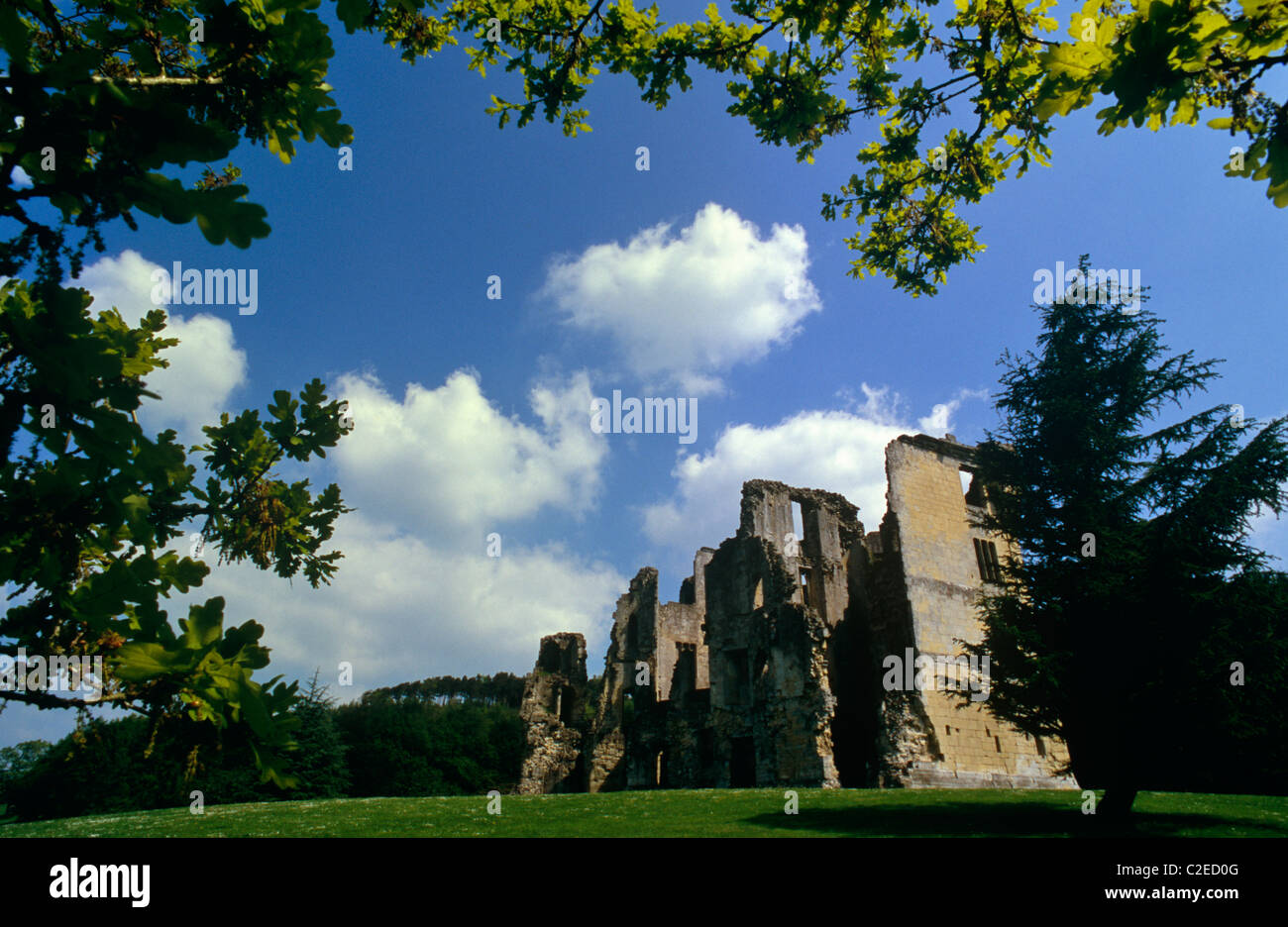 Old Wardour Castle Wiltshire England Stock Photo - Alamy