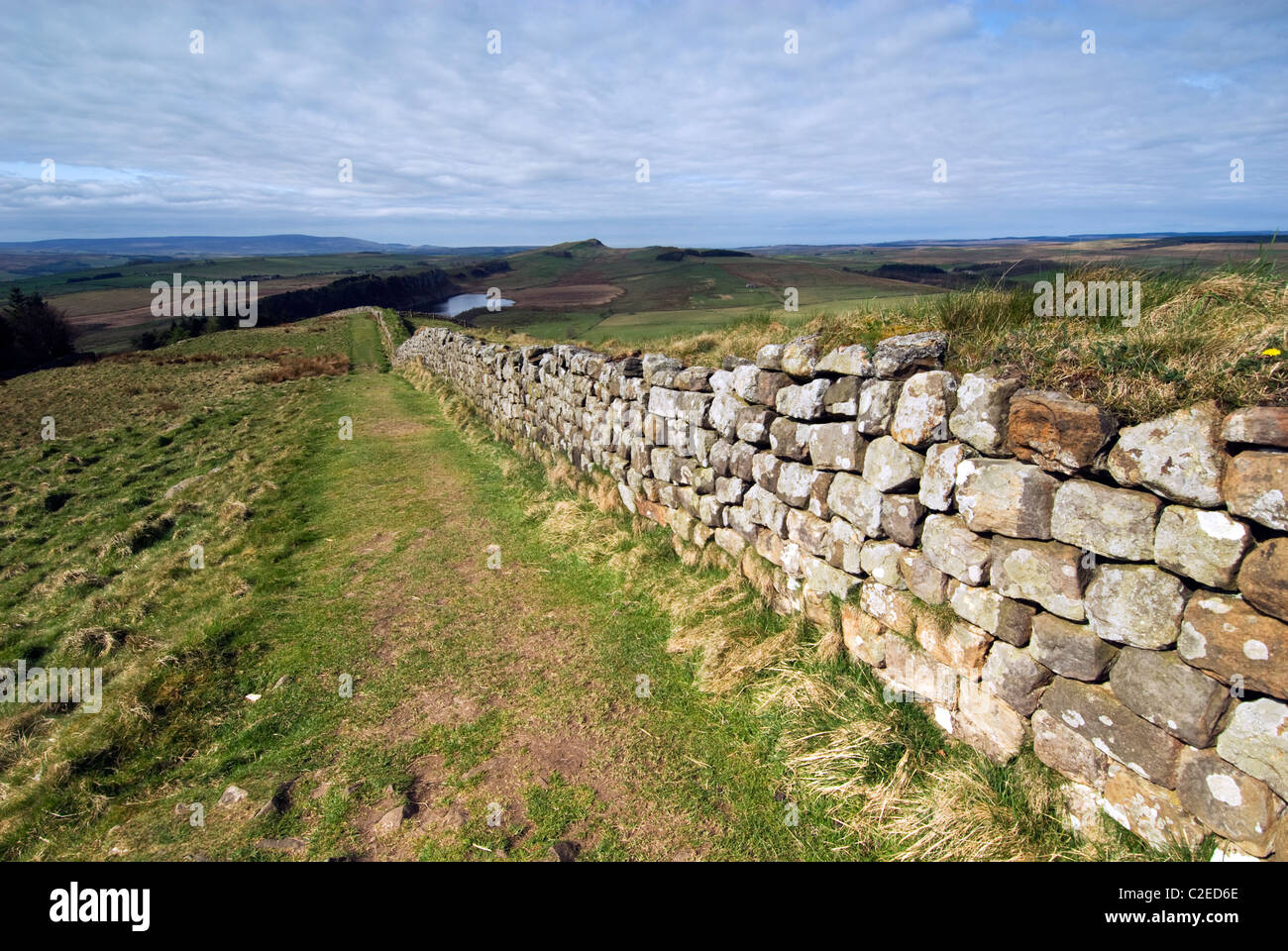 Hadrians wall walking route hi-res stock photography and images - Alamy