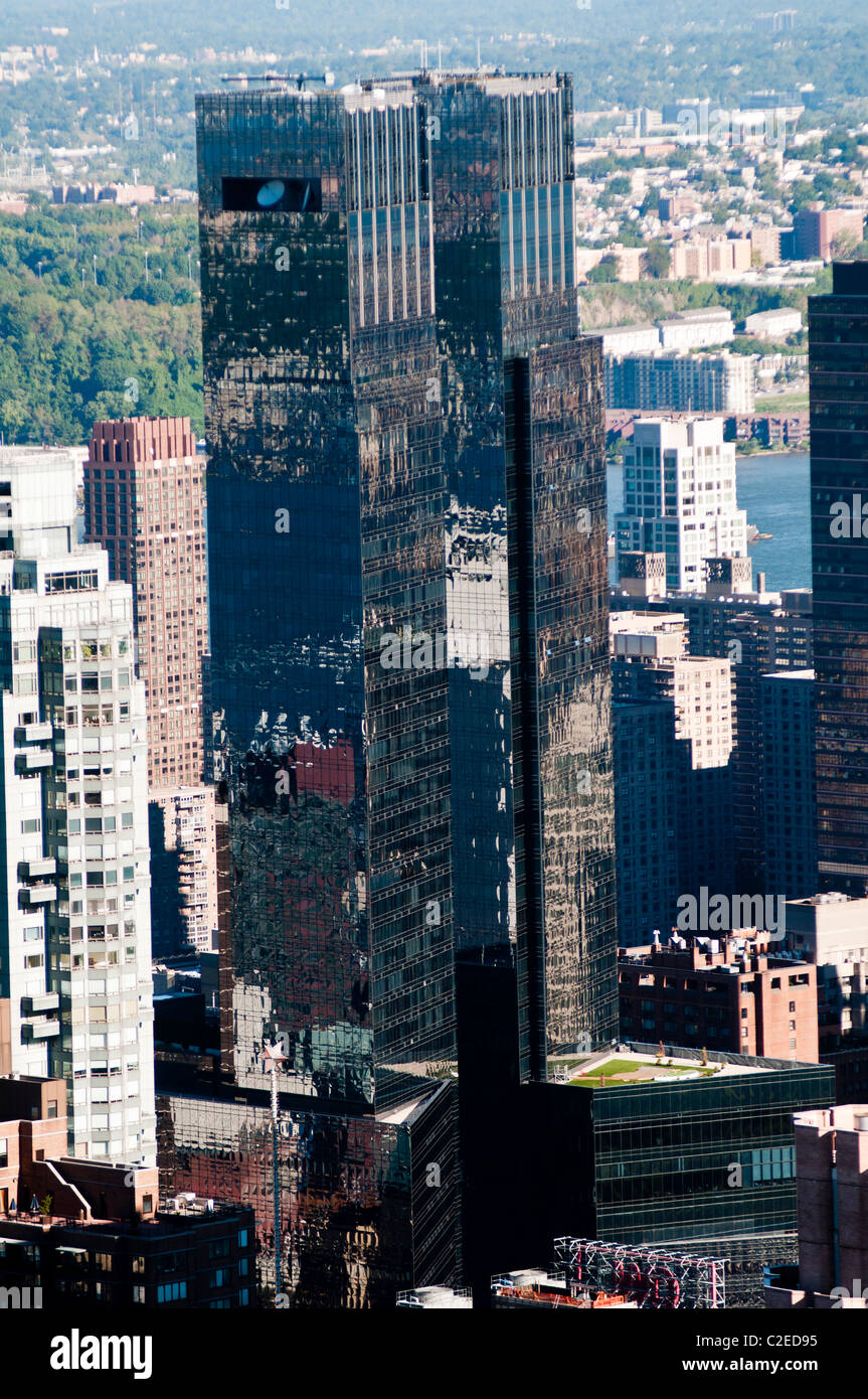 Time Warner Center North and South Towers seen from Top Of The Rock ...