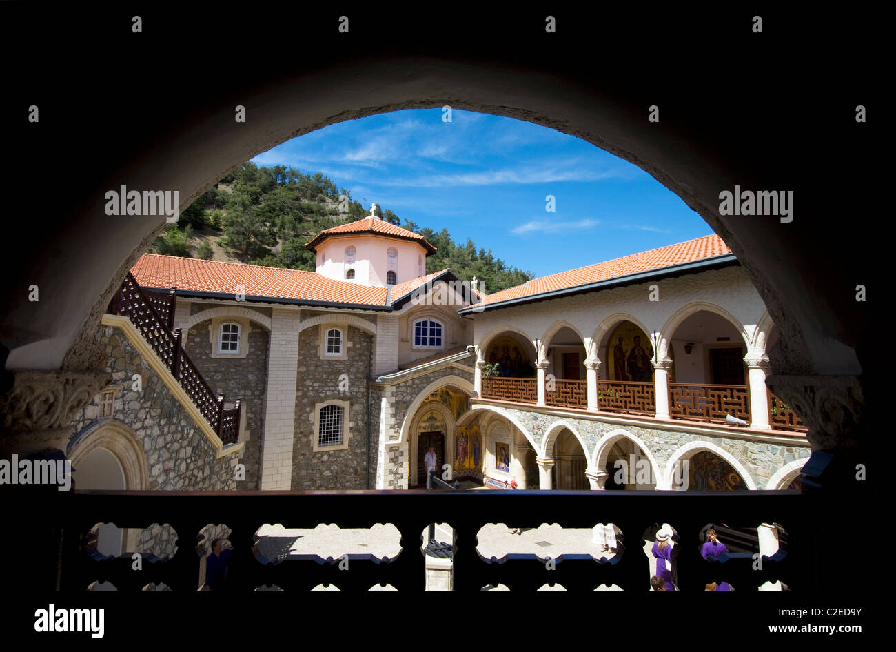 Kykkos Monastery Troodos Mountains Cyprus Stock Photo - Alamy