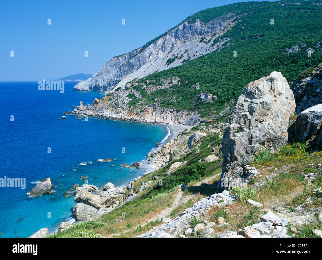 Kastro Skiathos Greece Stock Photo - Alamy