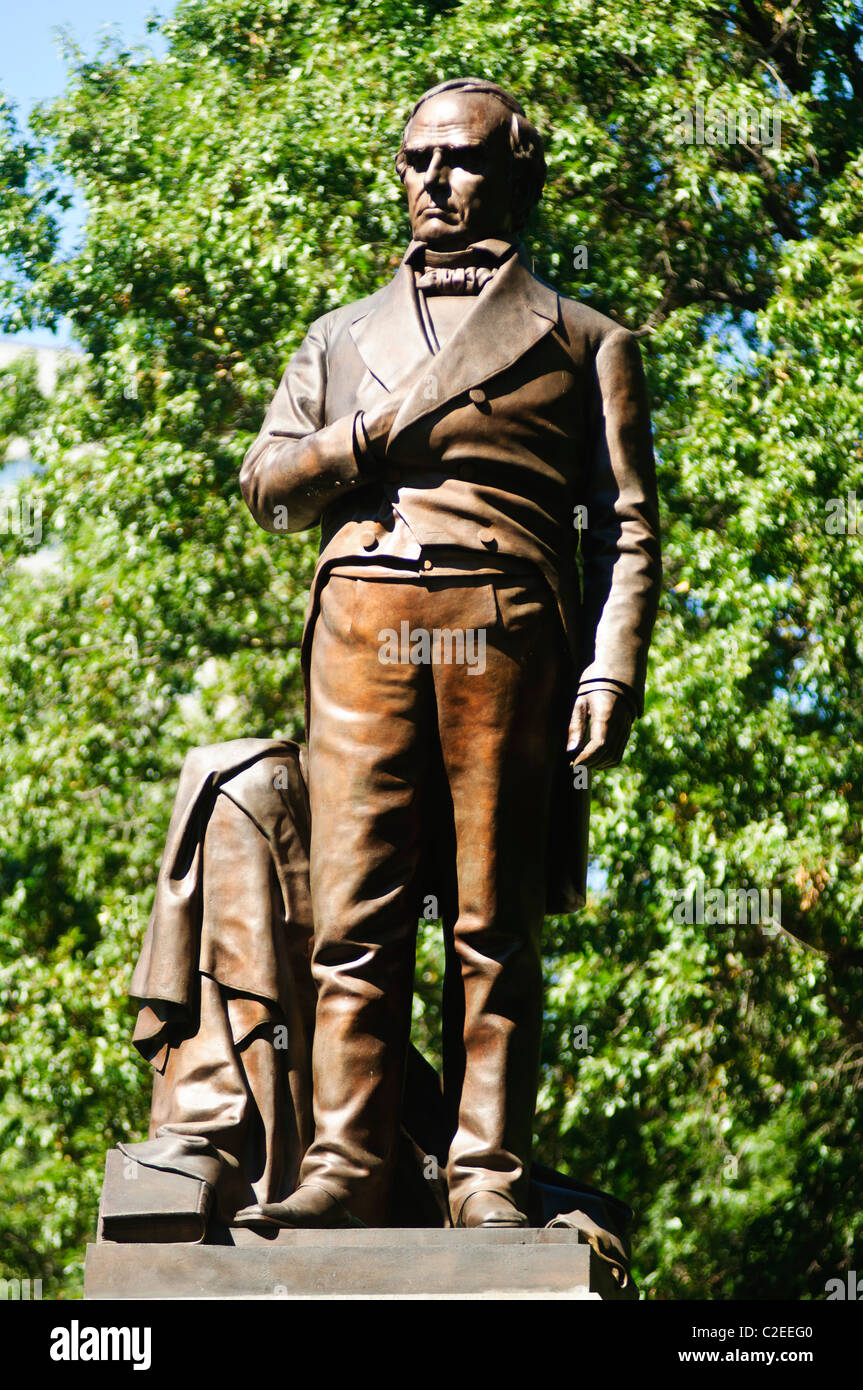 Statesman Daniel Webster statue in Central Park, Manhattan, New York ...