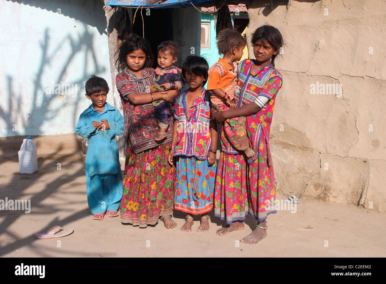 Rural children in Gujarat, India Stock Photo - Alamy