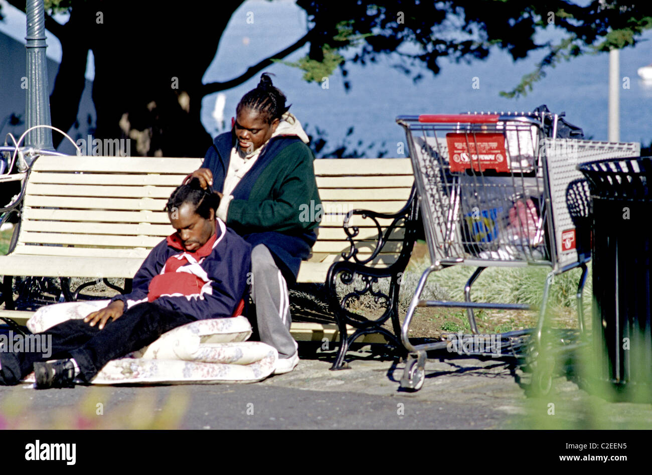 Homeless Black Woman