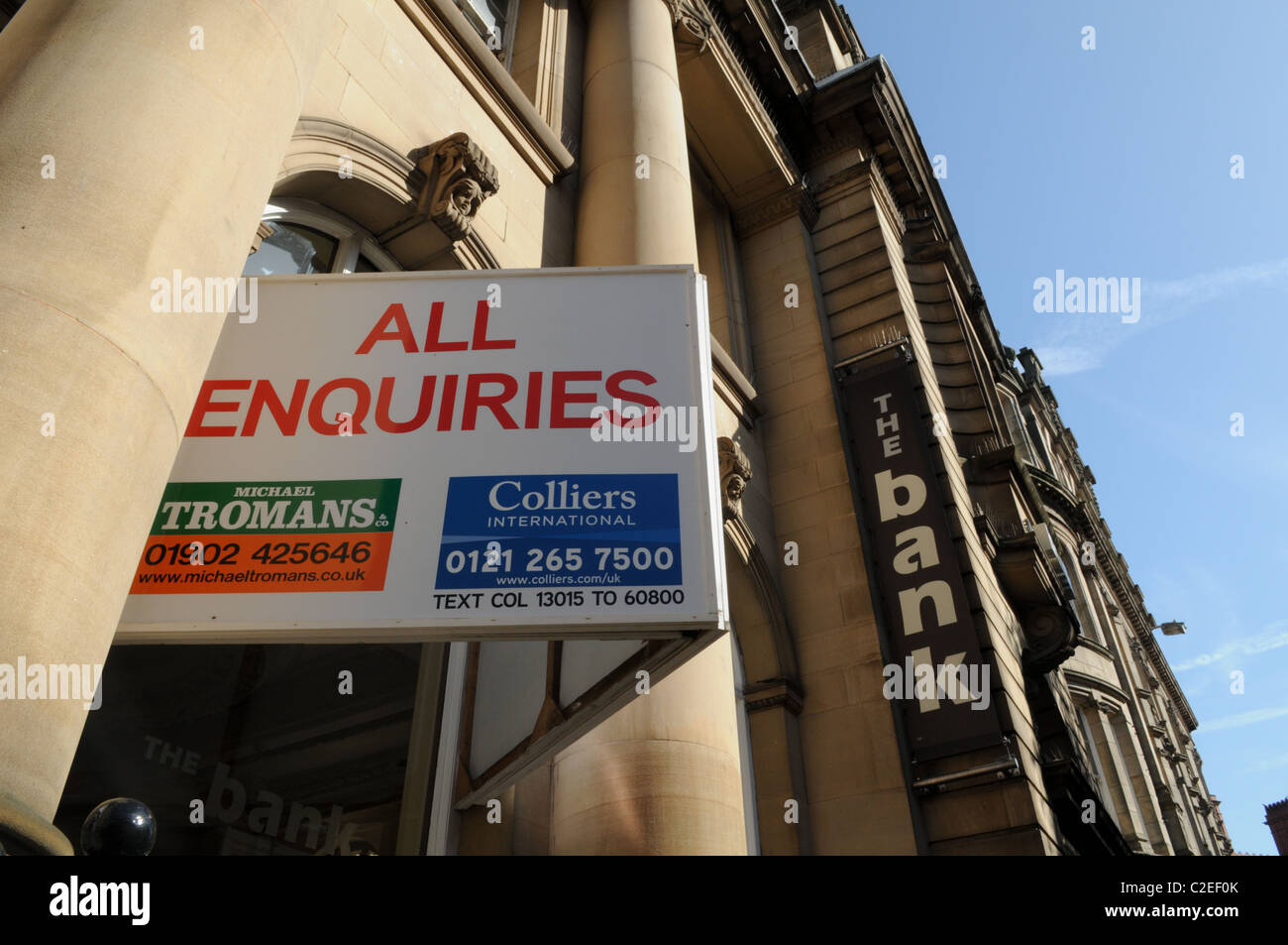 Large To Let commercial property board by an empty building called The ...