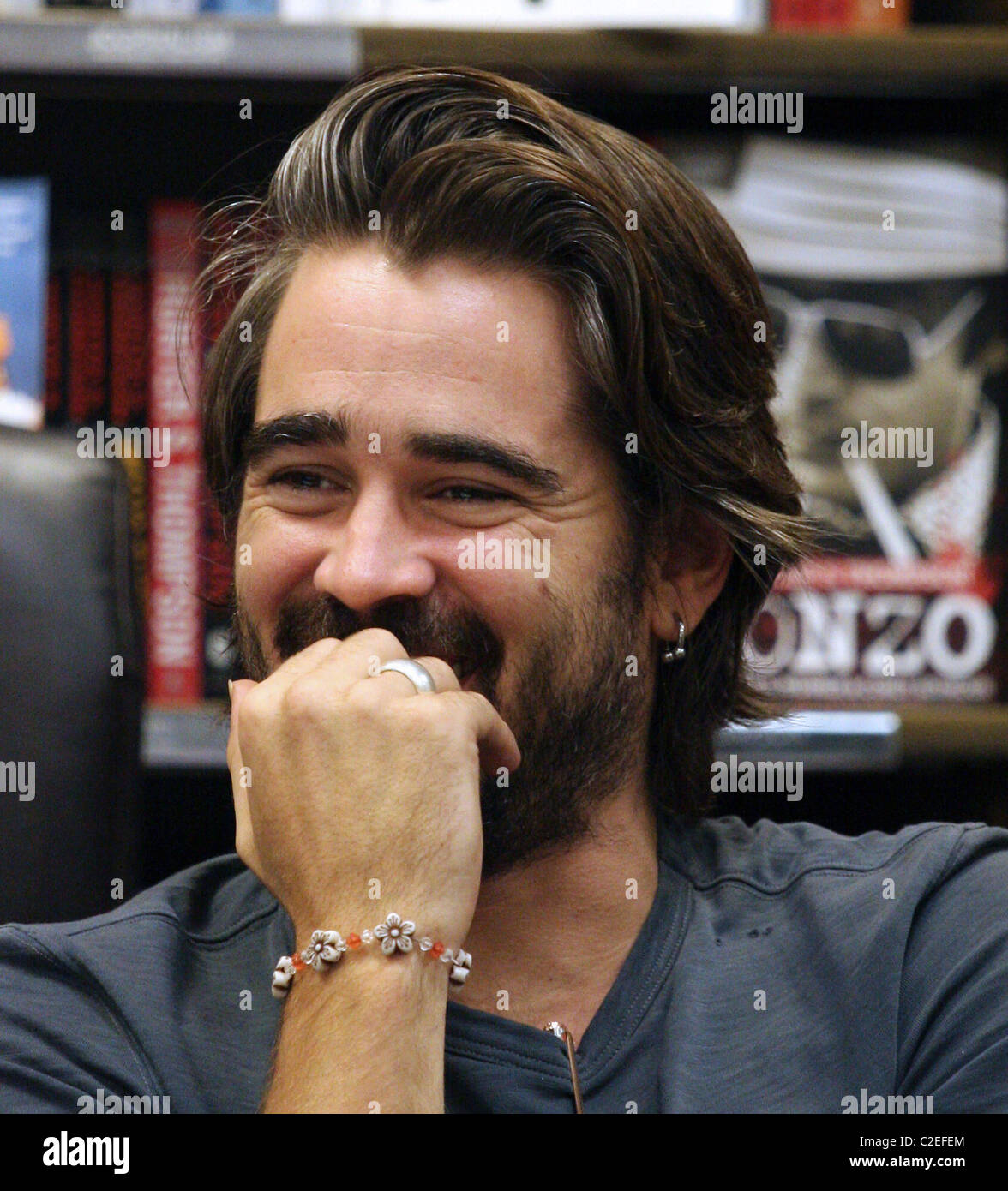 Colin Farrell at a reading and book signing with the authors of 'Click ...