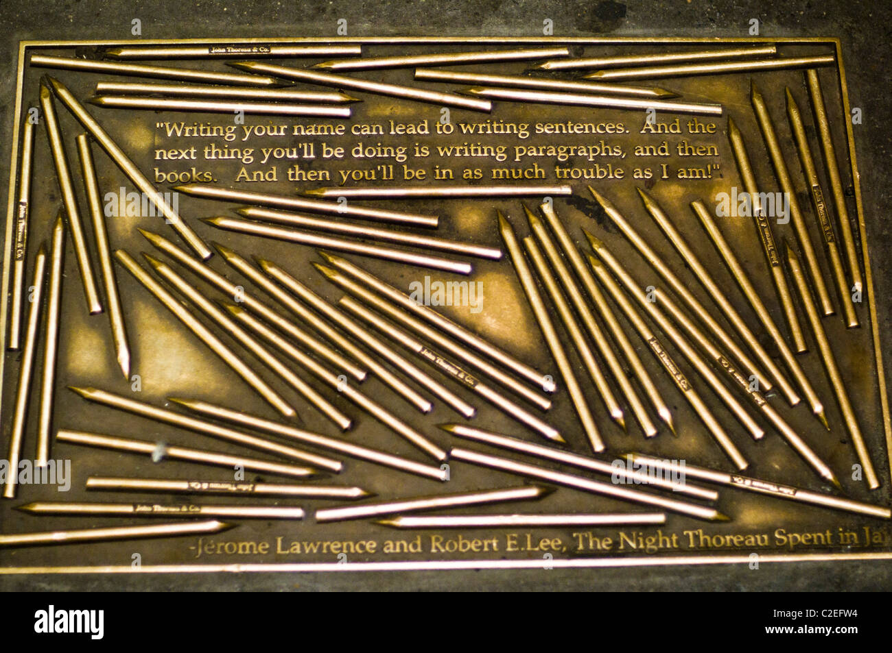 Bronze panel, Library Way, Library Walk, 41st Street, Manhattan, New ...