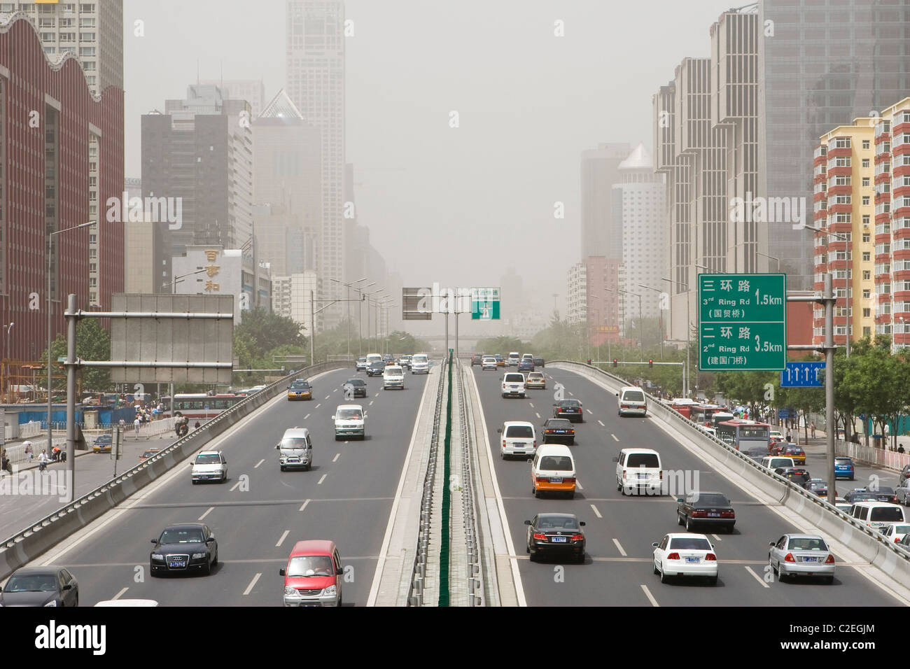 beijing: city in sandstorm Stock Photo - Alamy