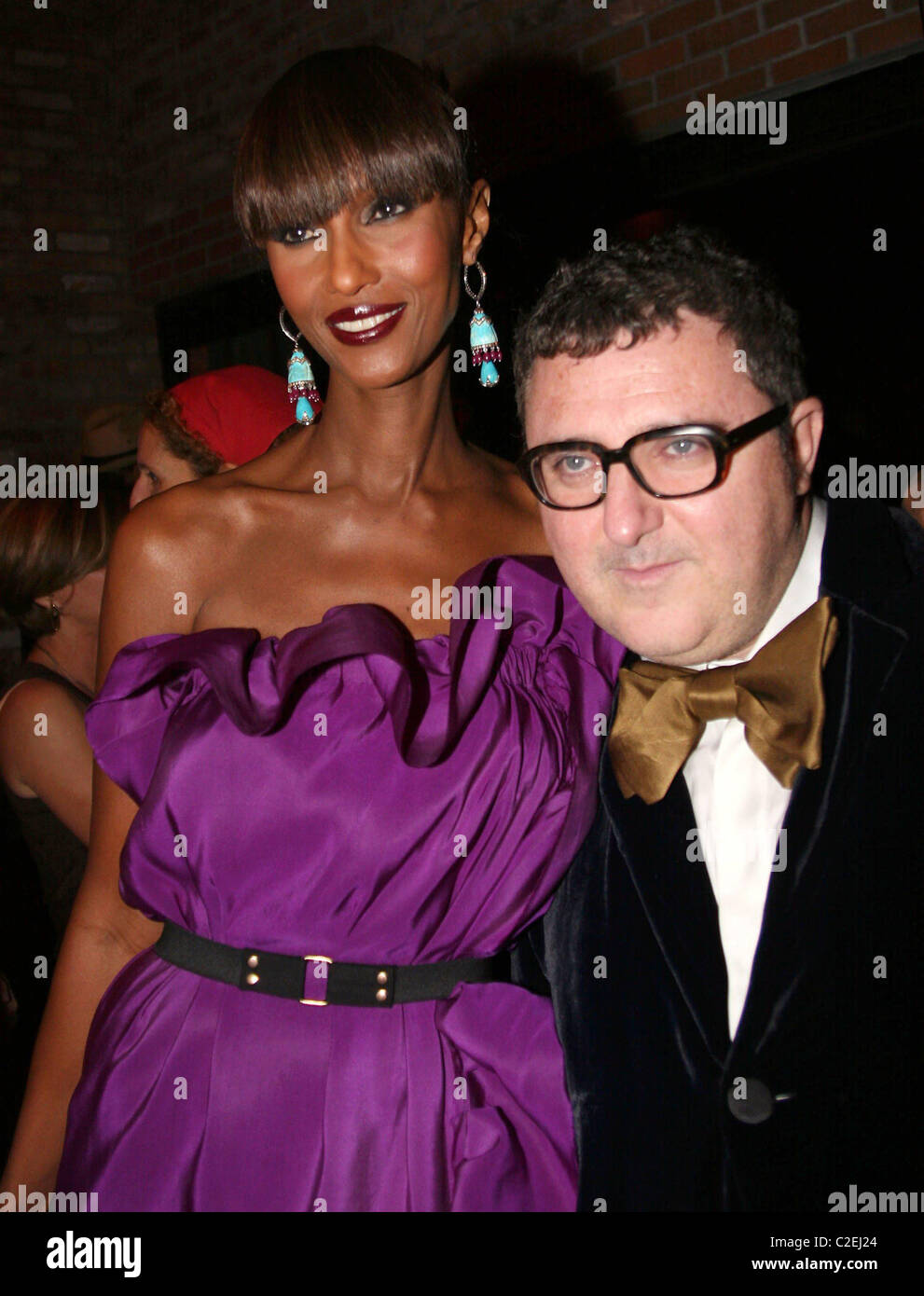 Iman and Alber Elbaz Barney's and Iman host a party celebrating Howard ...