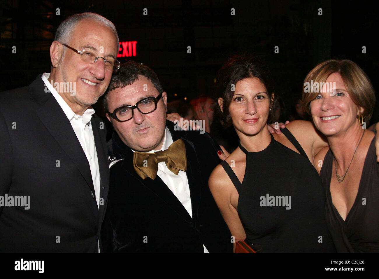 Howard Sokol and family with Alber Elbaz Barney's and Iman host a party ...