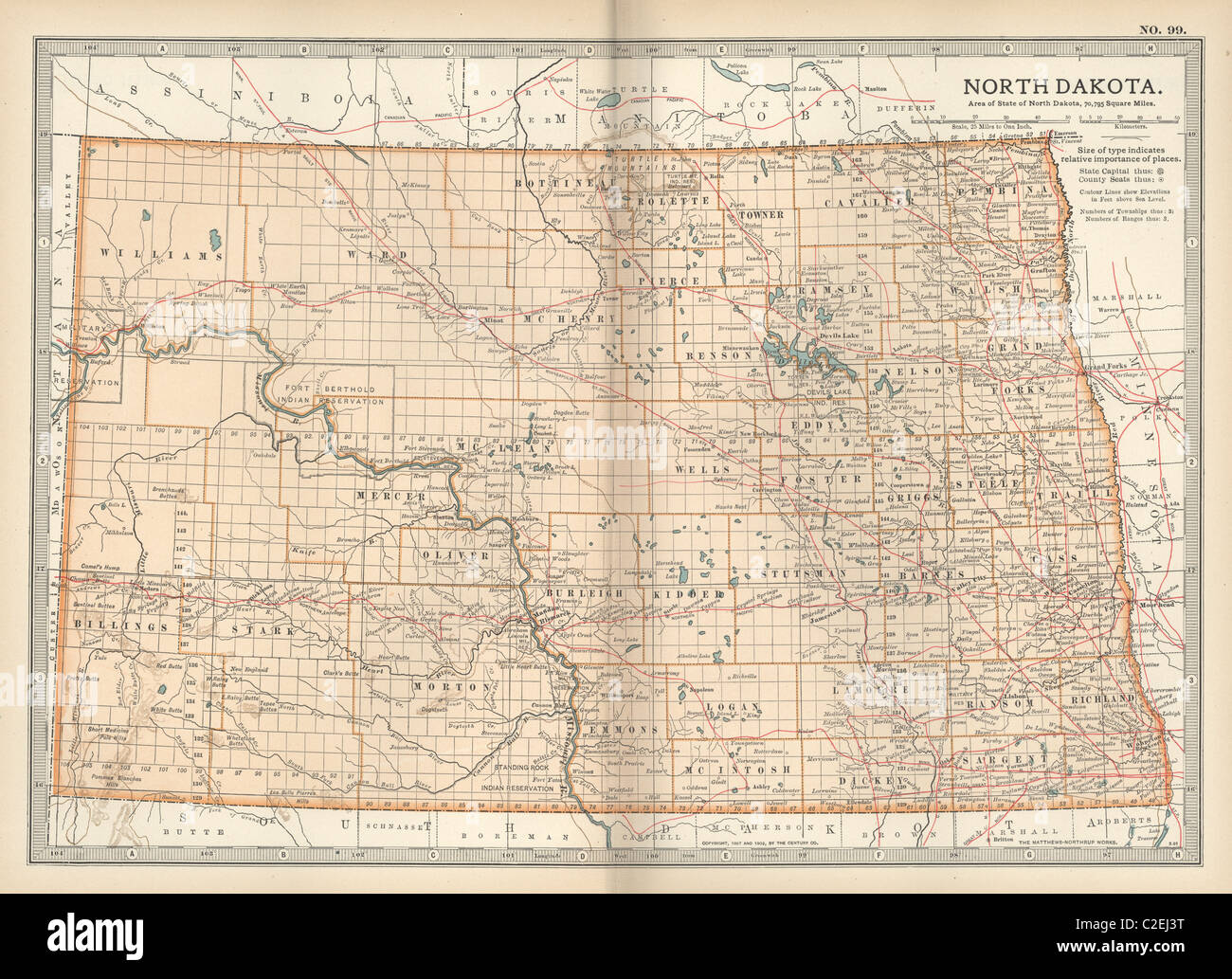 North dakota map hi-res stock photography and images - Alamy