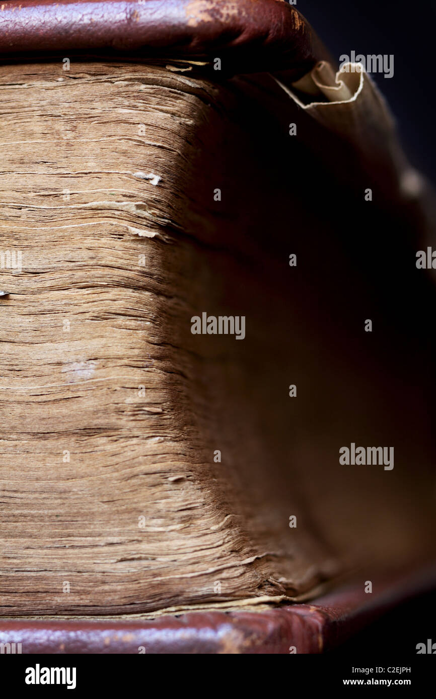 Antique book binding hi-res stock photography and images - Alamy