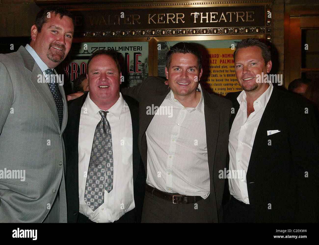 Rick Othick, Matt Othick, and guests Opening night of 'A Bronx Tale' at ...
