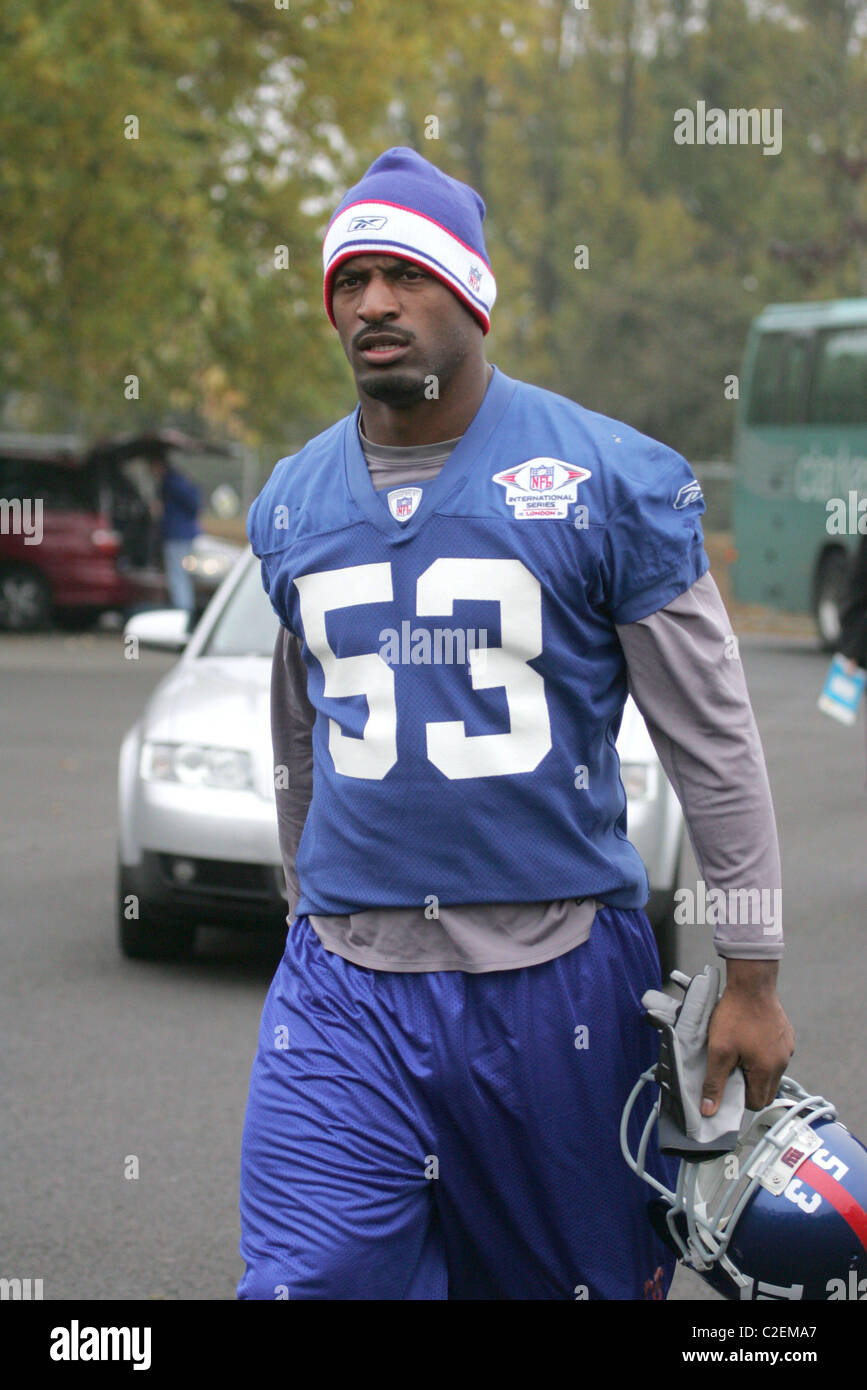 Reggie Torbor New York Giants train at the Chelsea Football Club's ...
