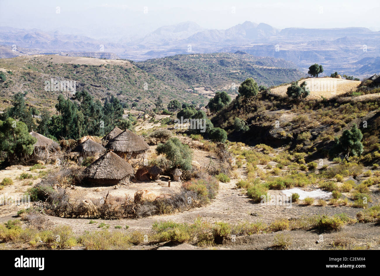 Village Am Hara Region Ethiopia Stock Photo - Alamy