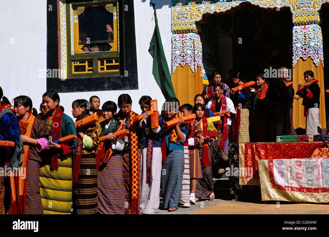 Chholing Bhutan Stock Photo - Alamy