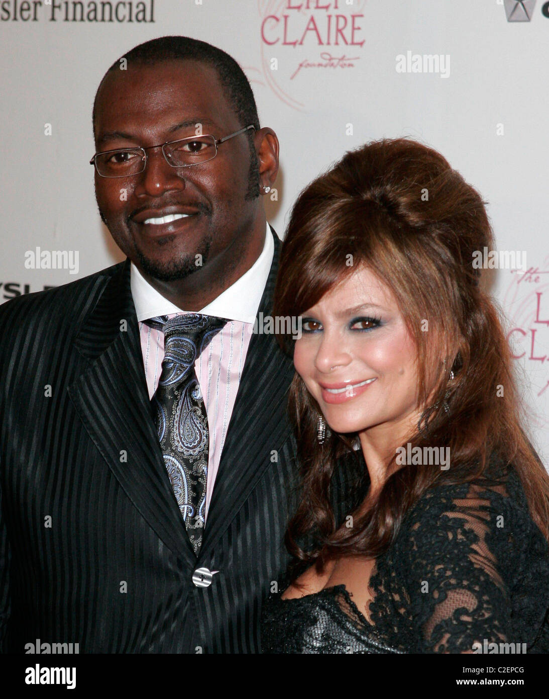 Randy Jackson and Paula Abdul attending the 'Lili Claire Foundation ...