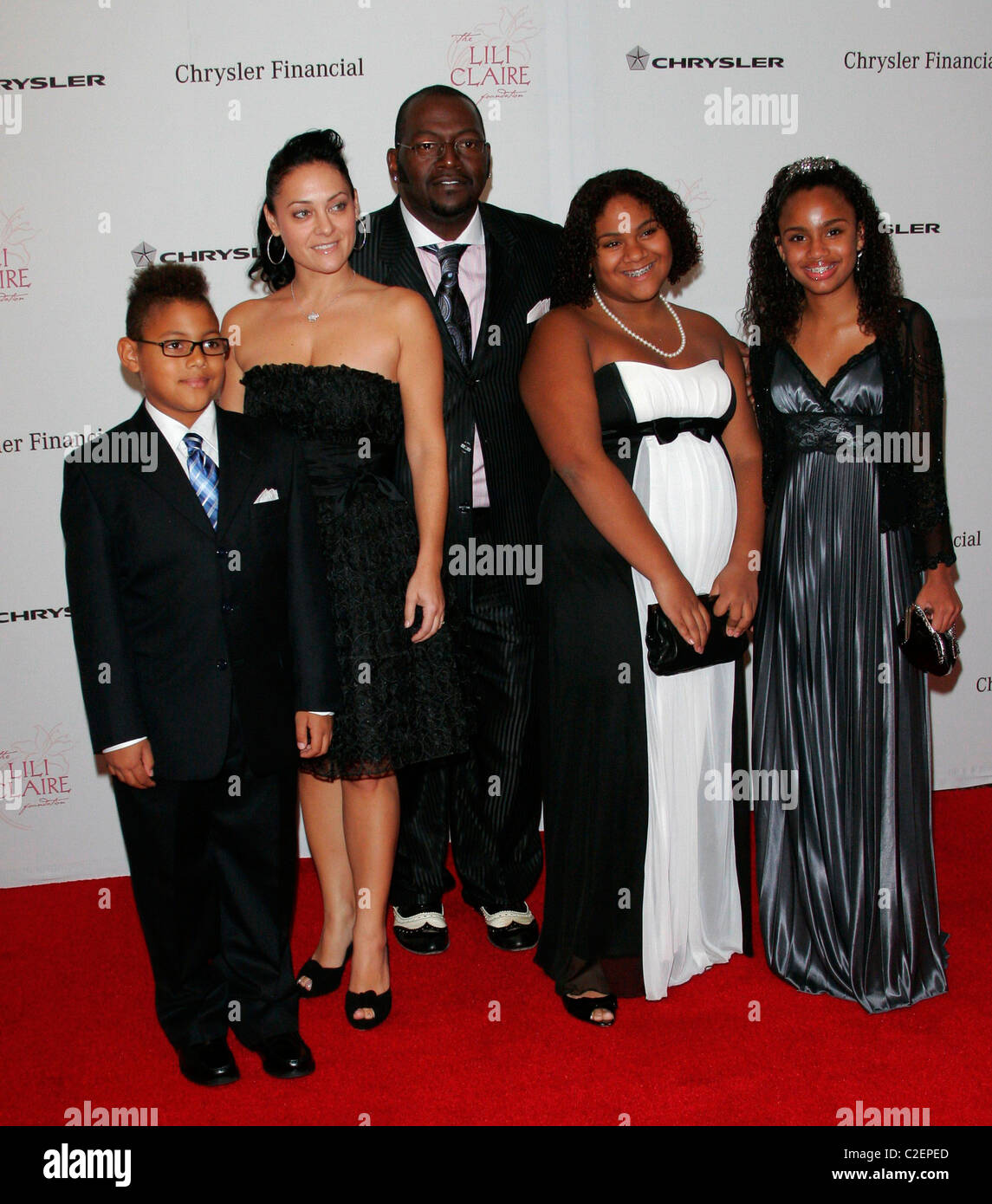 Randy Jackson and family attending the 'Lili Claire Foundation Benefit ...