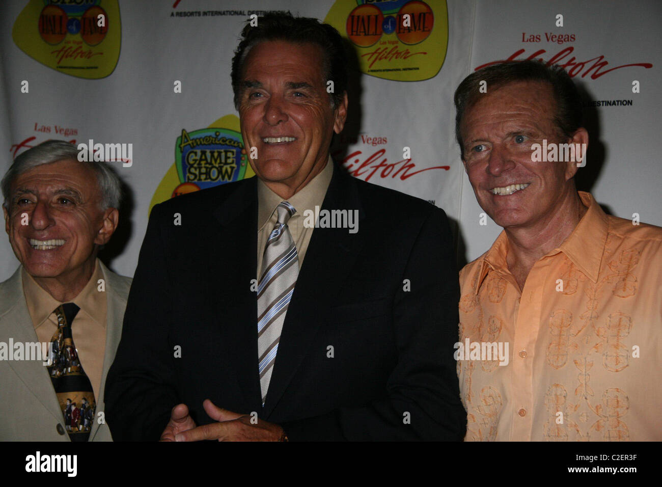 Jamie Farr, Chuck Woolery and Bob Eubanks at the 'American Game Show ...