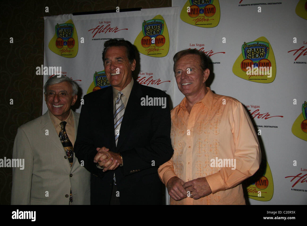 Jamie Farr, Chuck Woolery and Bob Eubanks at the 'American Game Show ...