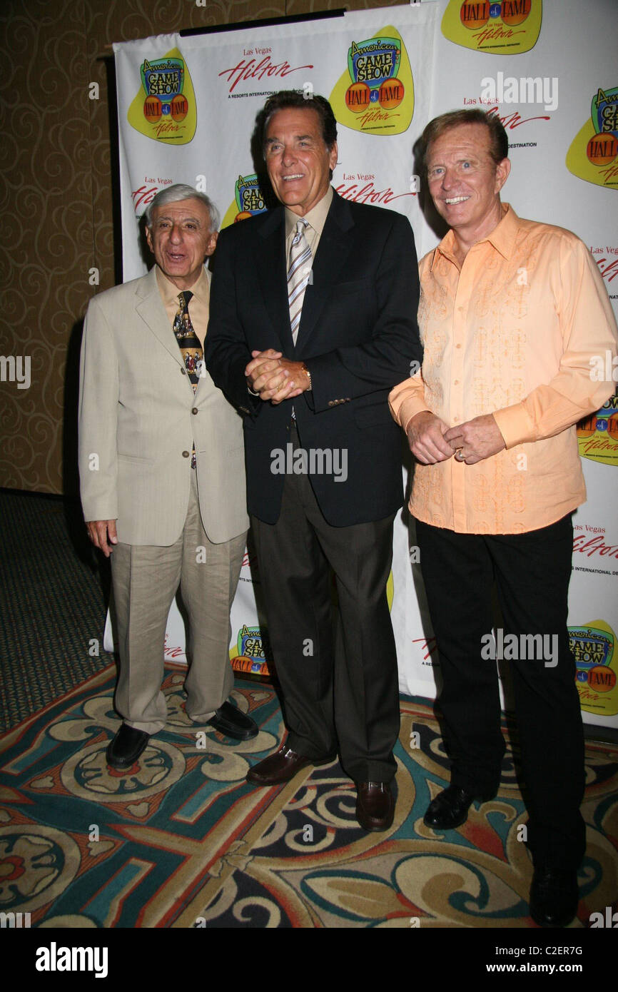 Jamie Farr, Chuck Woolery and Bob Eubanks at the 'American Game Show ...