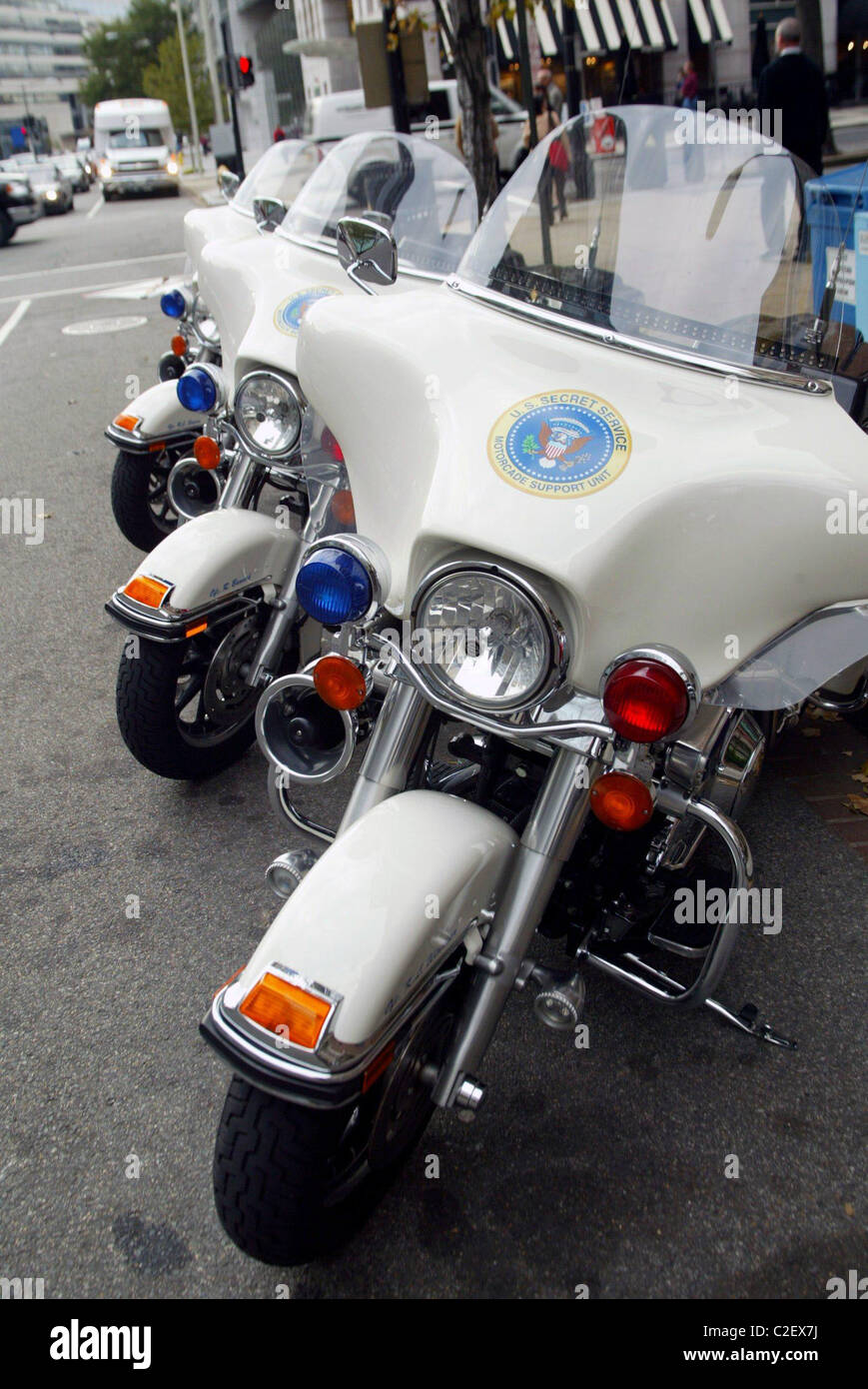 U.S. Secret Service Motorcade Support Unit motorcycles Washington DC ...