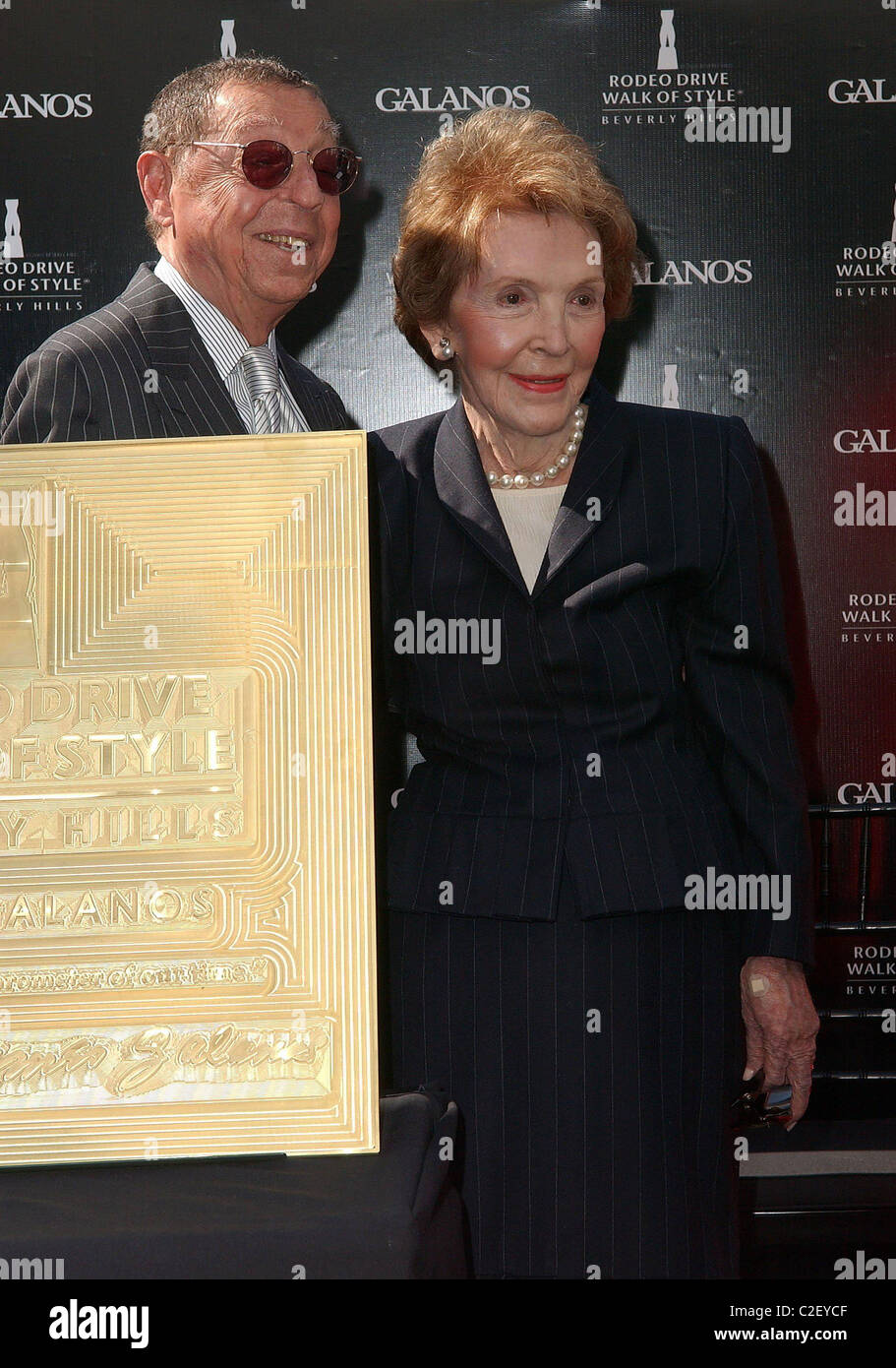 James Galanos and Former First Lady Nancy Reagan Designer James Galanos ...