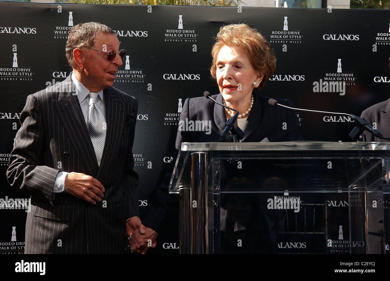 James Galanos and Former First Lady Nancy Reagan Designer James Galanos ...
