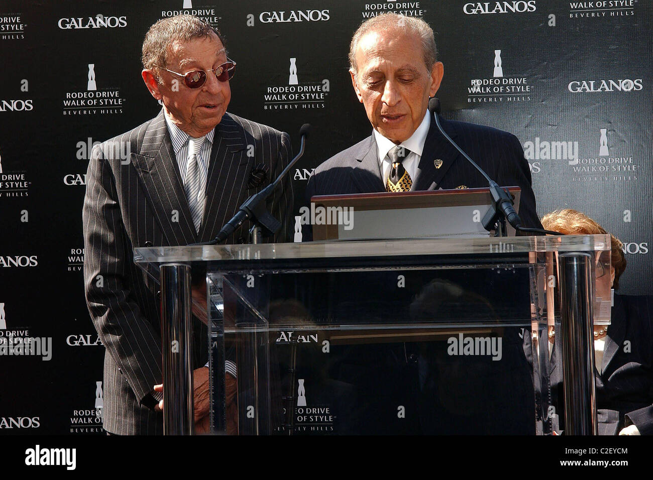 Designer James Galanos and Beverly Hills Mayor Jimmy Delshad Designer ...