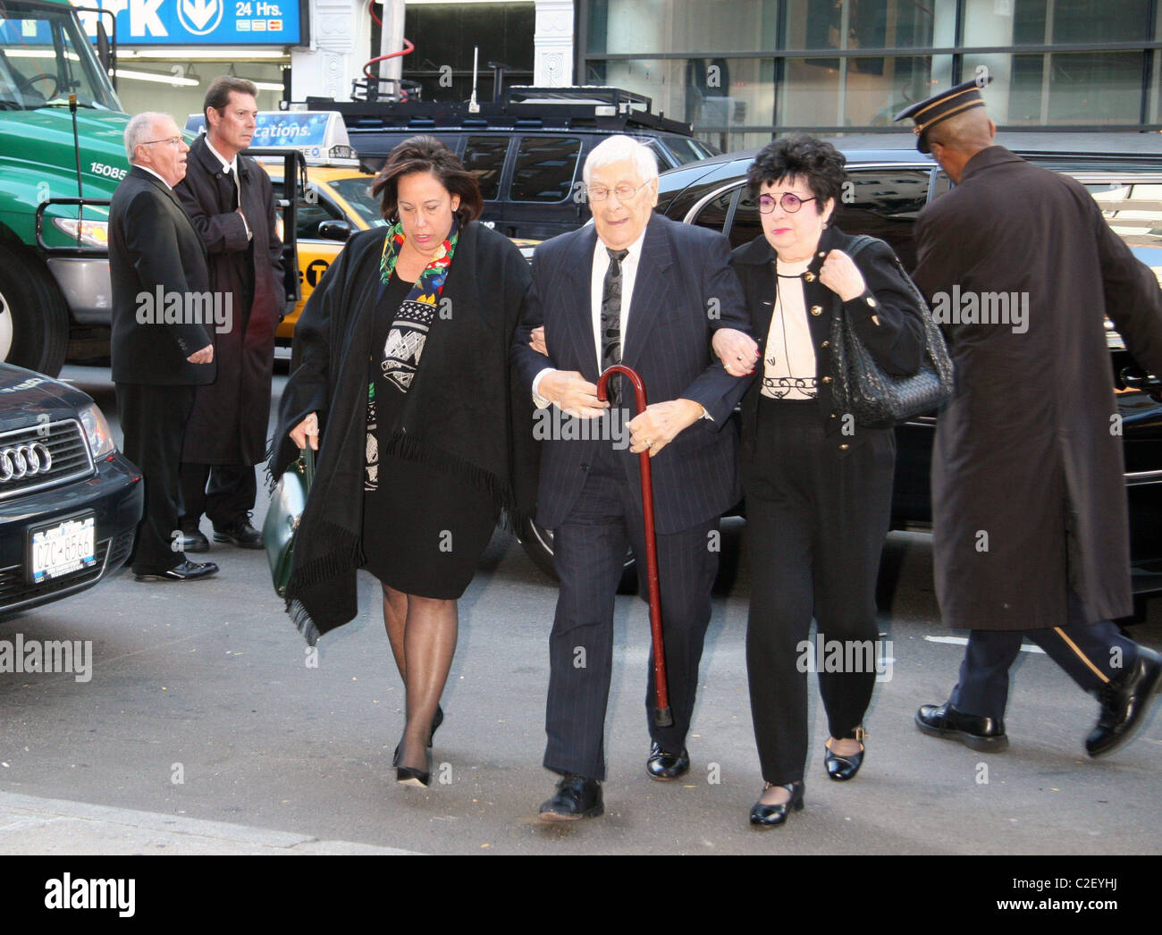 Linda Stein's family enters the chapel including her father, Ira Adler ...