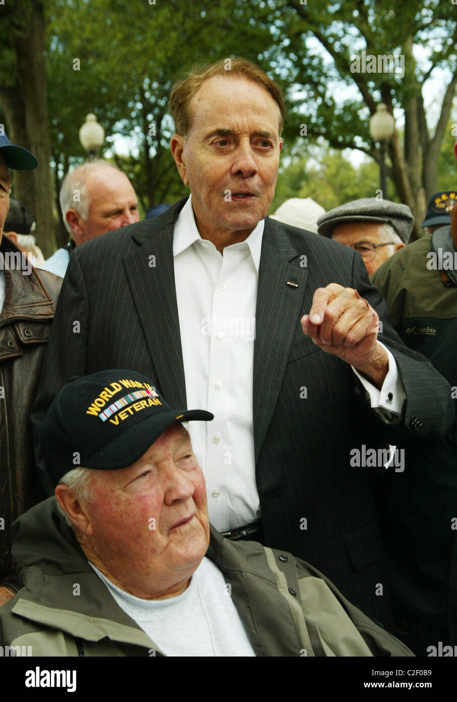 Bob Dole Former Senator and WW II veteran, Bob Dole, met with members ...