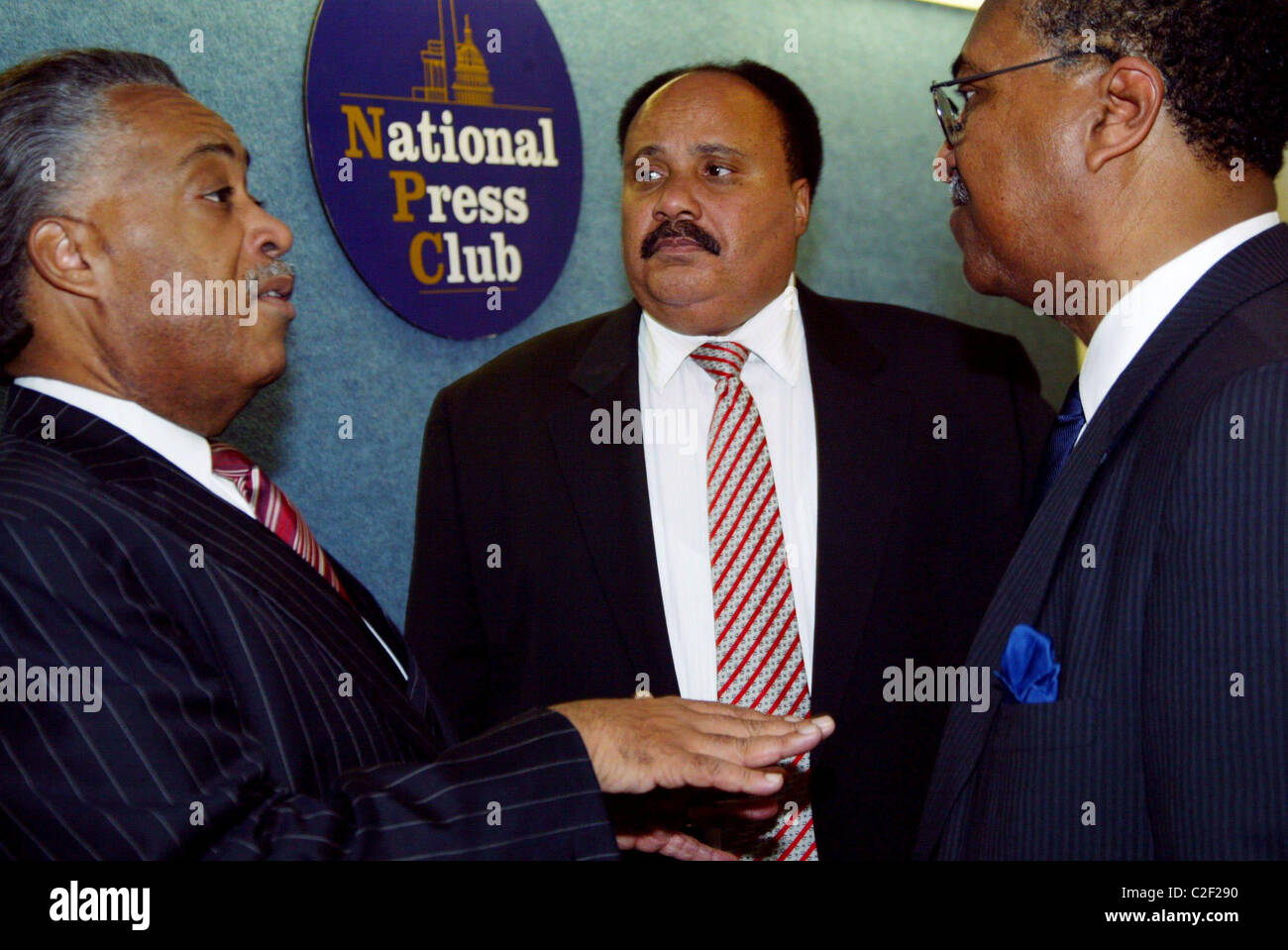 Reverend Al Sharpton, Martin Luther King III and Charles Steele Jr. CEO ...